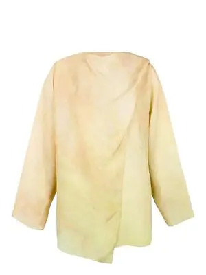 CORTANA Dream Draped Panelled Blouse - Neutrals