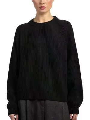 Dusan Ribbed Knit Sweater - Black