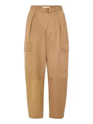 Vanessa Bruno Pleated Cargo Trousers - Brown