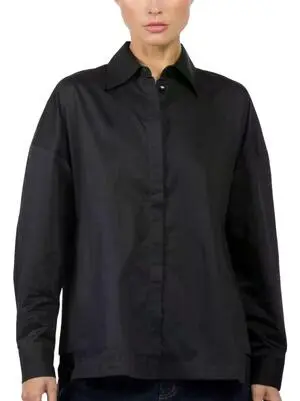 Tibi Gabe Long-sleeve Shirt - Black