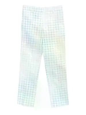 Ermanno Scervino Gingham Trousers - Blue