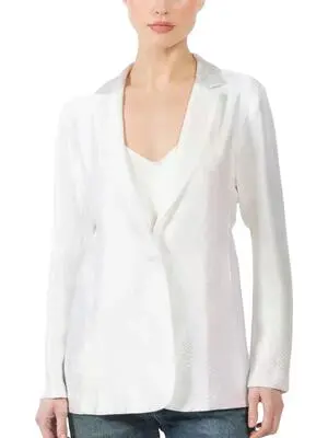 PETER COHEN Note Single-button Jacket - White