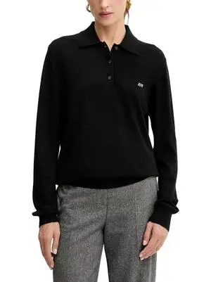 Miss Sixty Logo-embroidered Polo Shirt - Black