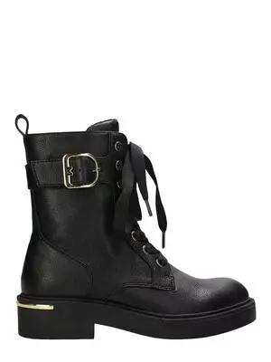 MEXX Buckle Lace-up Boots - Black