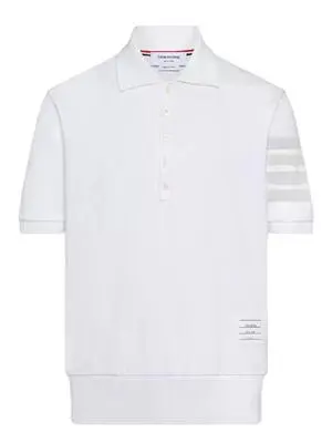 Thom Browne Ottoman 4-bar Top Polo - White