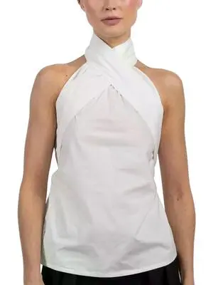 Françoise Tie-detail Top - White