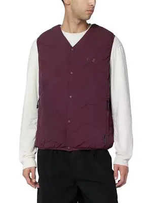 PURPLE MOUNTAIN OBSERVATORY Quilted V-neck Gilet - Purple