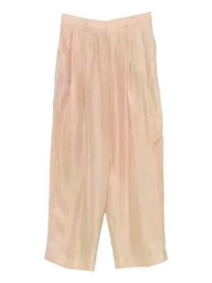 Fabiana Filippi Pleated Cropped Trousers - Neutrals