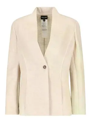 Giorgio Armani Single-breasted Blazer - Neutrals