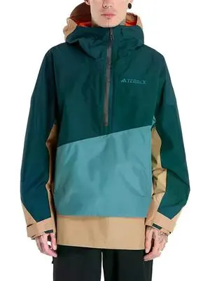 Adidas Colour-block Coat - Green
