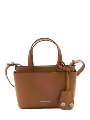 Fabiana Filippi Pebbled Leather Tote Bag - Brown