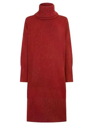 MALO Roll-Neck Midi Dress