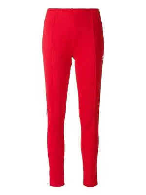 Adidas Tapered Tracksuit Bottoms - Red
