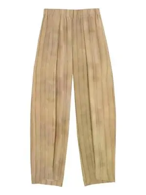 CORTANA Fedra Printed Pleated Trousers - Neutrals