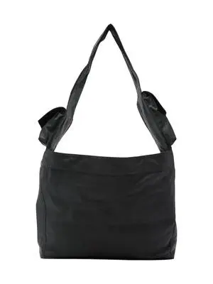 Y3 Large Newspaper Flap-pocket Tote Bag - Black