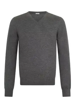 MALO V-Neck Long-Sleeve Sweater