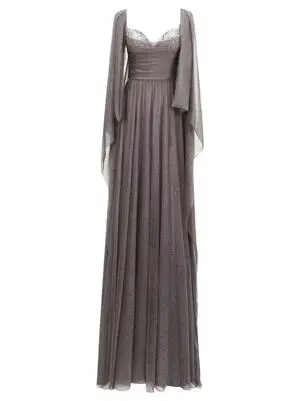 GEMY MAALOUF Sweetheart-neck Gown - Grey