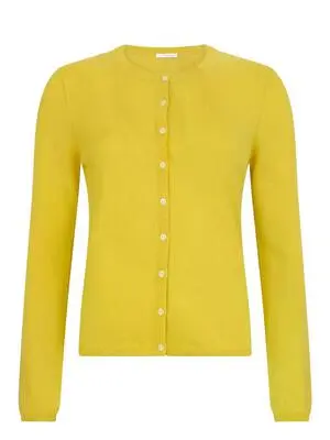 Malo Crew-neck Cardigan - Yellow
