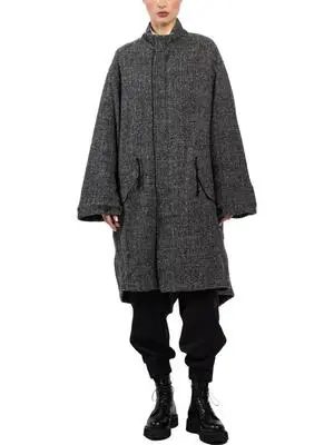 LIMI FEU Herringbone Mods Coat - Grey