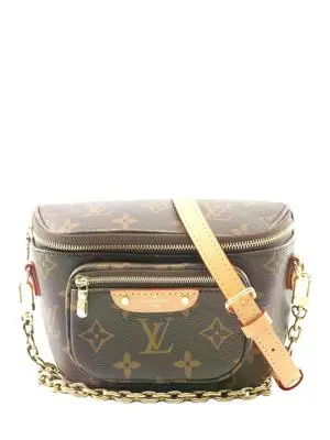 LOUIS VUITTON 2021-2025 Monogram Mini Bumbag - Brown