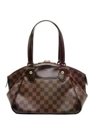 LOUIS VUITTON Damier Ebene Verona Pm Satchel - Brown
