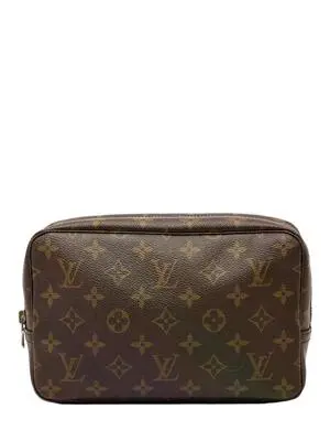 LOUIS VUITTON Monogram Trousse Toilette 23 Clutch Bag - Brown