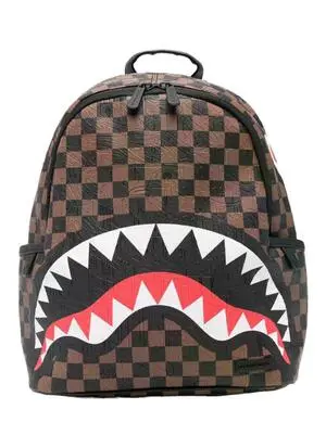SPRAYGROUND Check-Pattern Backpack Brown