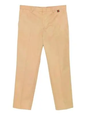 Gucci Trousers With Cuffed Hem - Neutrals