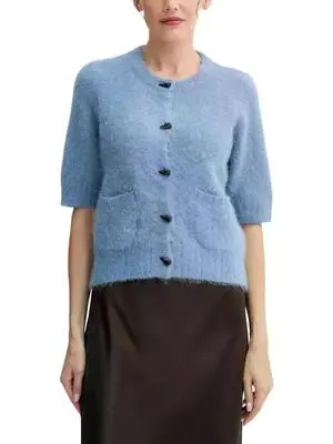 Munthe Locca Short-sleeve Cardigan - Blue