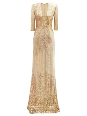 GEMY MAALOUF Maxi Dress - Gold
