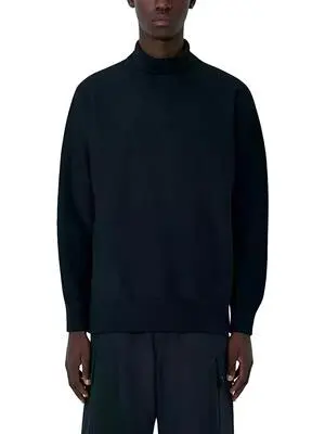 Comme Des Garçons High-neck Ribbed Sweater - Black