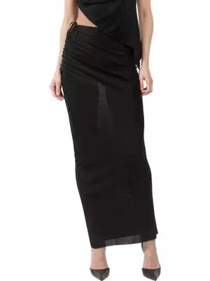 LA GALPA Gran Fatali Maxi Skirt - Black