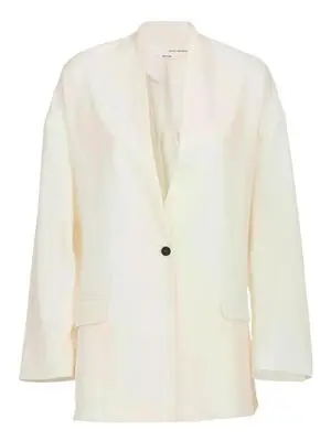 Isabel Benenato Back-detail Single-breasted Jacket - Neutrals