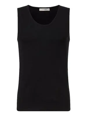 LEMAIRE Cotton And Linen Tank Top - Black