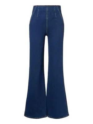 Veronica Beard Joplin Flared Jeans - Blue