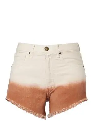 Alanui Shades Of Eden Denim Shorts - White