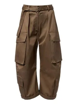 Acne Studios Pama Cropped Cargo Pants - Green