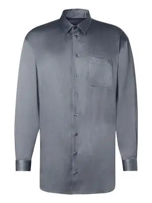 Giorgio Armani Satin Shirt - Grey