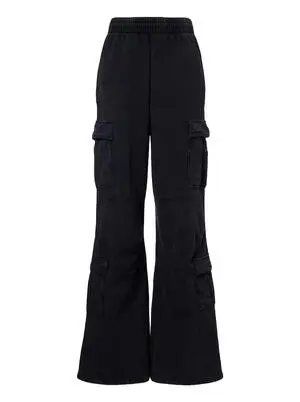 Balenciaga Cotton Cargo Trousers - Black