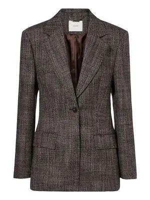 JOSEPH Fallon Virgin Wool Blazer - Brown
