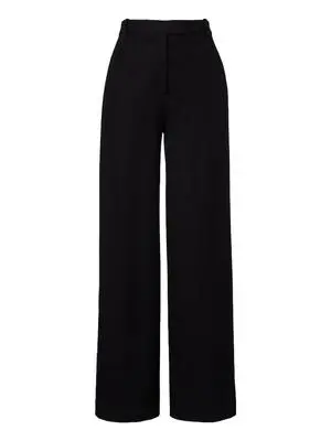JOSEPH Yukio Gabardine Wide-leg Pants - Black