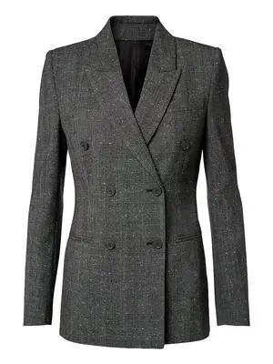 Alexander McQueen Prince Of Wales Check Wool Blazer - Grey