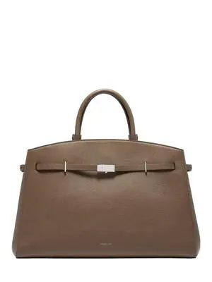 DEMELLIER Hudson Leather Top-handle Bag - Brown