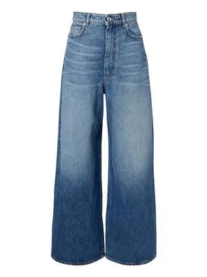 Sportmax Dangri Wide-leg Jeans - Blue