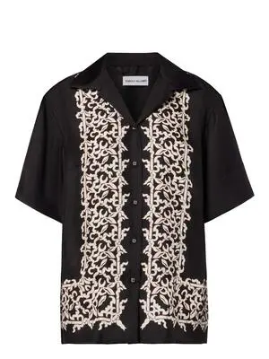 Rebecca Vallance Sundia Silk Shirt - Black
