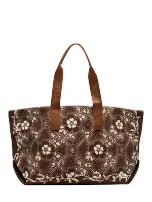 ALEMAIS Alémais Floral Canvas Tote - Brown