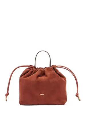 Chloé Small Suede Bucket Bag - Brown