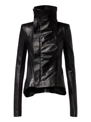 Rick Owens Naska Leather Biker Jacket - Black