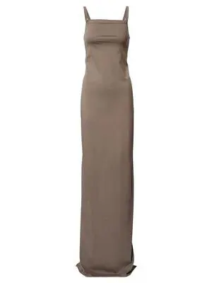 Rick Owens Temple Cotton Maxi Dress - Grey