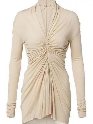 Rick Owens Radiance Gathered Top - Beige